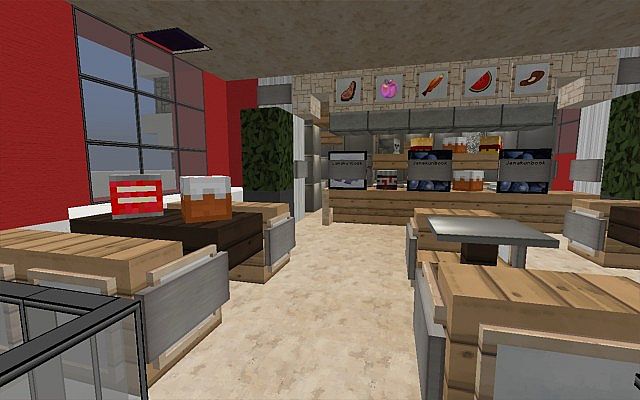 Fast Food Restaurants Minecraft Map