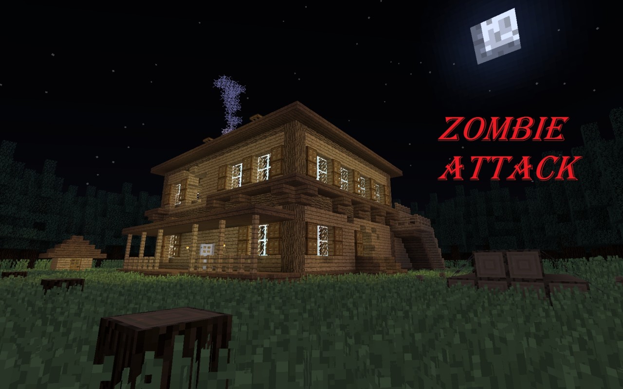 ZOMBIE ATTACK - Wave Survival Map Minecraft Map