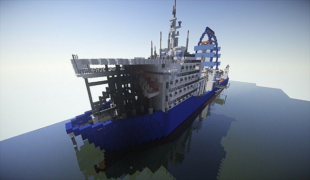 Custom Drill Ship Minecraft Map