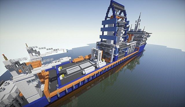 Custom Drill Ship Minecraft Map