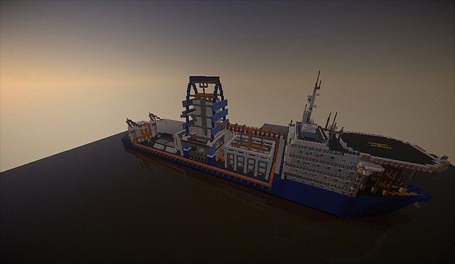 Custom Drill Ship Minecraft Map