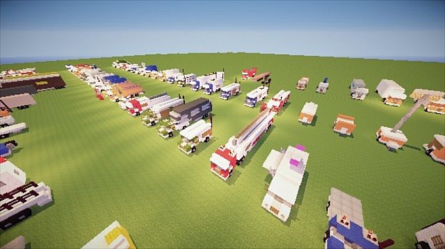 Vehicle Pack 2 - 147 Vehicles, Trailers And equipment Minecraft Map