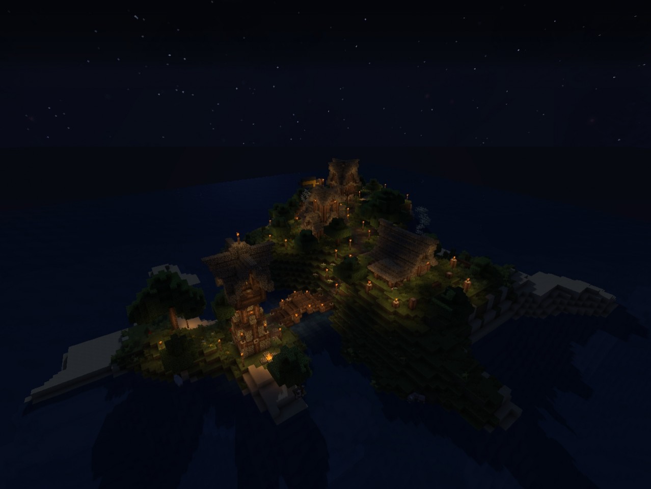 Old village in medieval style Minecraft Map