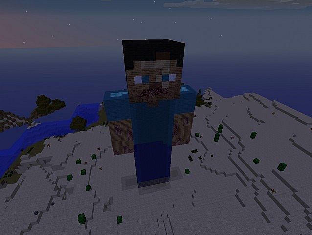 Statue of Steve Minecraft Map