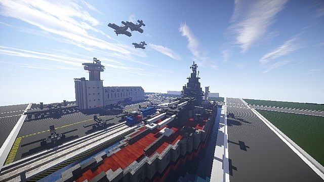 Minecraft Battleship - USS Florida - BB-49 Minecraft Map