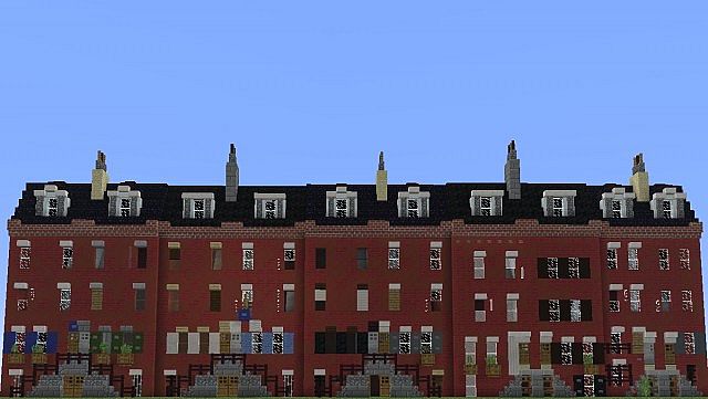 10 Early 19. Century style Rowhouses Minecraft Map
