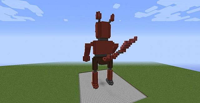 Foxy the Fox Statue Minecraft Project