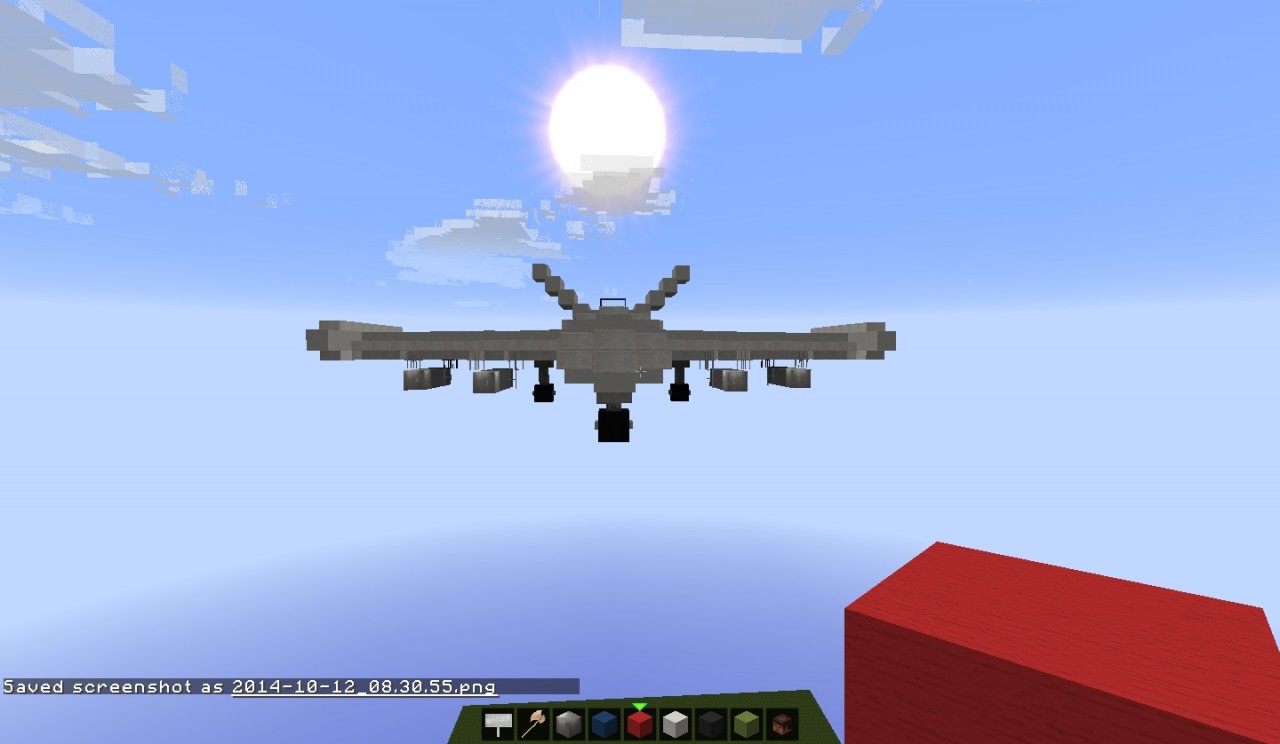 Fighter/Bomber Airplane Minecraft Map