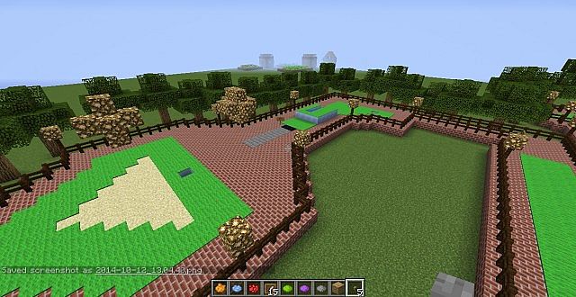 Crazy mini golf Minecraft Map