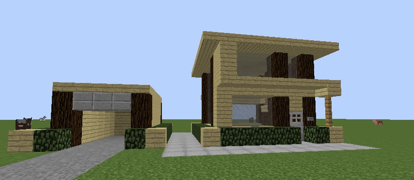 Starter House With a Modern Look Minecraft Project