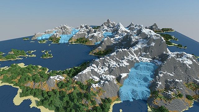Glacier Island Minecraft Map