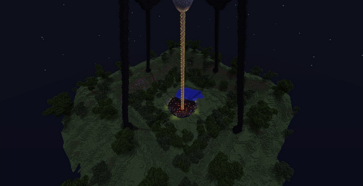 landscape getting destroyed by 4 legged robot... thats it Minecraft Map