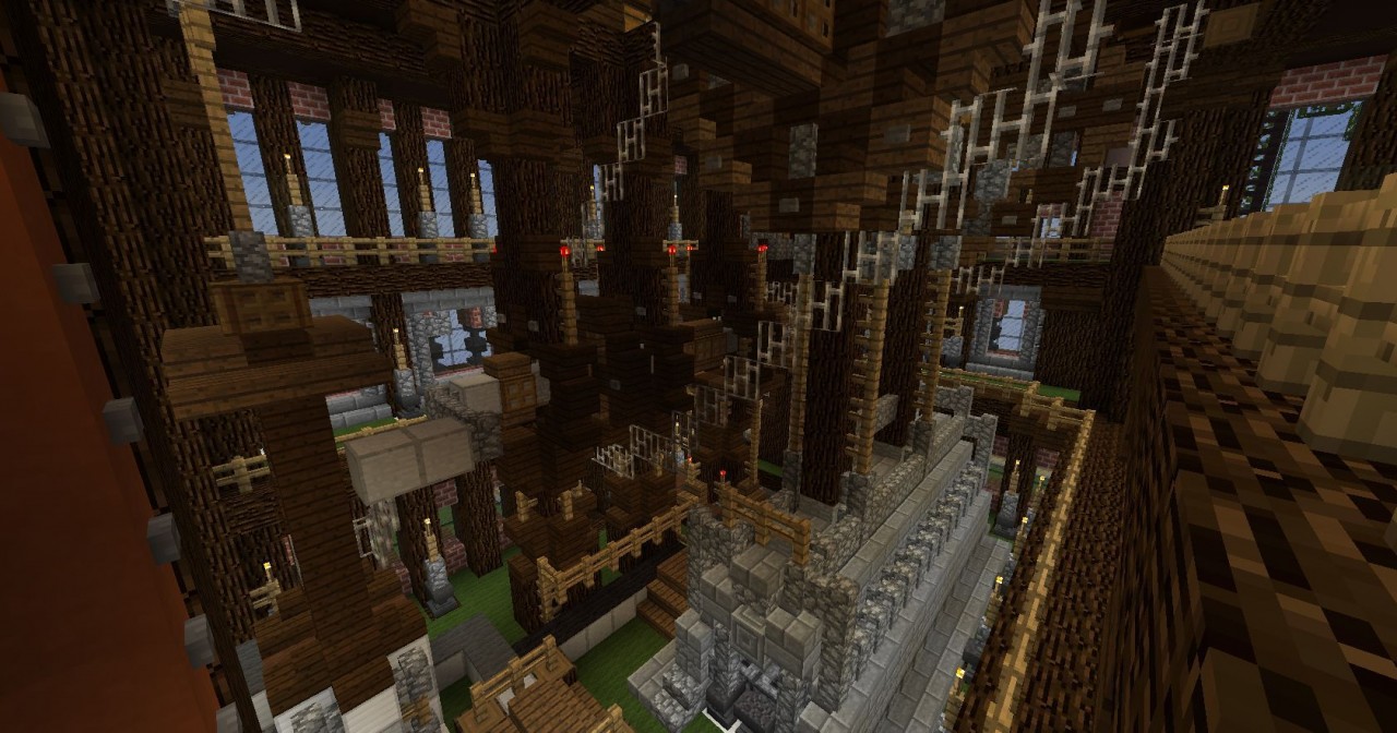 Umbridge Arc Steampunk Factory and Late Medieval Village (server plot ...