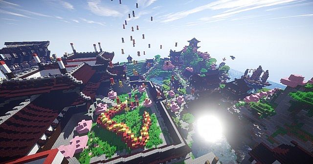 Japanese City [150 sub special][Schematic] Minecraft Map