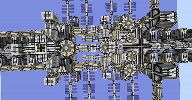Araknie giant space station/spaceship - almost 2000 blocks long ...