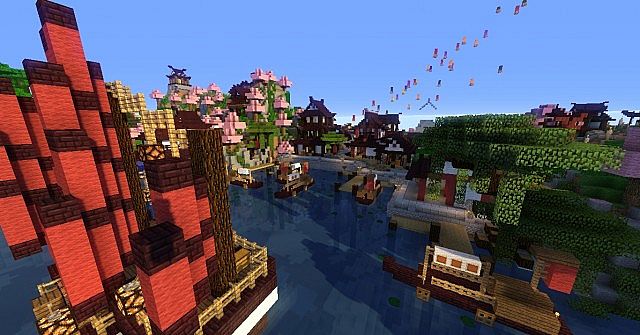 Japanese City [150 sub special][Schematic] Minecraft Map