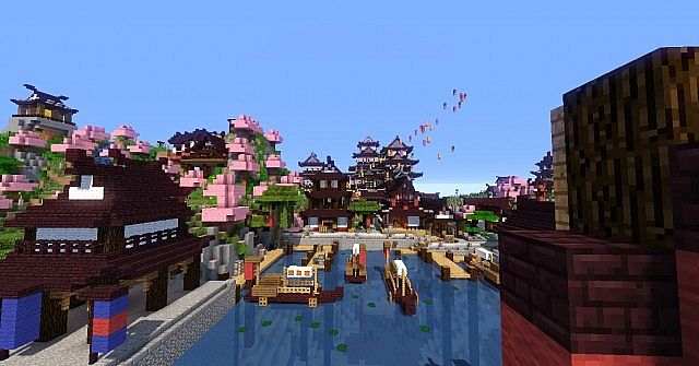 Japanese City [150 sub special][Schematic] Minecraft Map