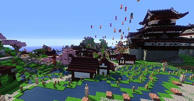Japanese City [150 sub special][Schematic] Minecraft Map