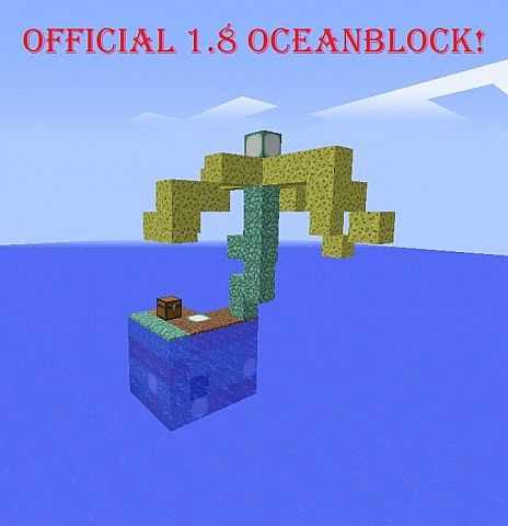 OceanBlock 1.8 Minecraft Map