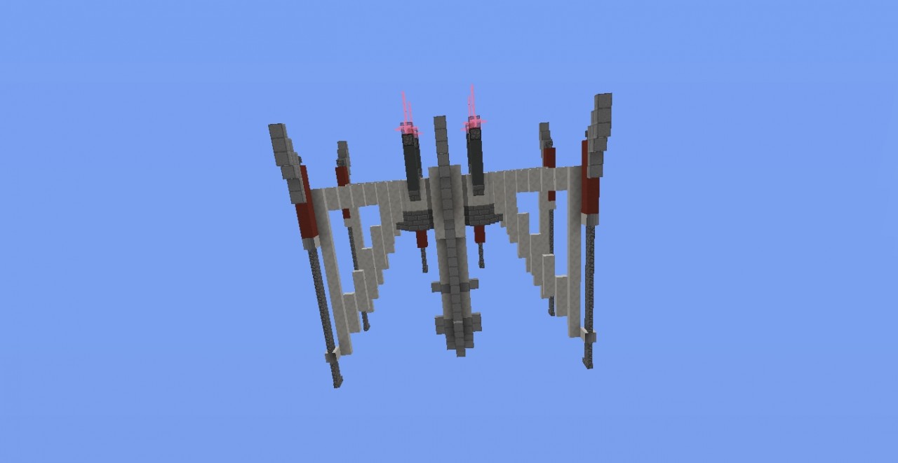 Ultimate Upgrade X-Wing Starfighter Minecraft Map