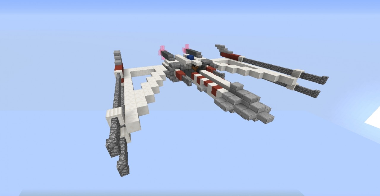 Ultimate Upgrade X-Wing Starfighter Minecraft Map