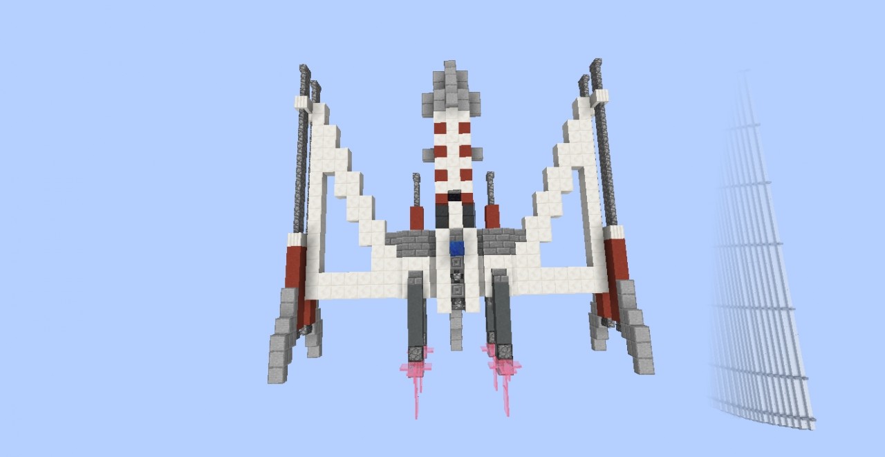 Ultimate Upgrade X-Wing Starfighter Minecraft Map