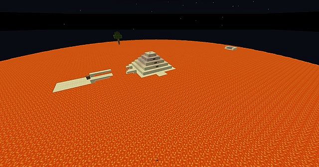 The Lava Survival Pyramid Minecraft Map