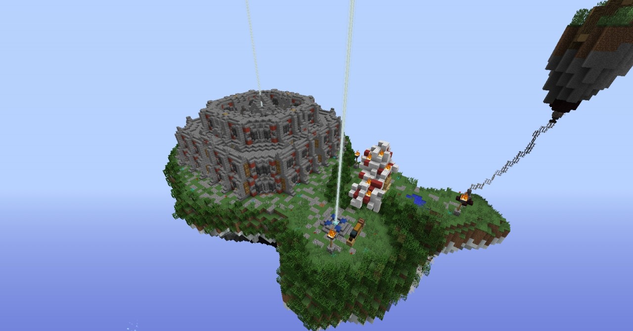 Floating temple Minecraft Map