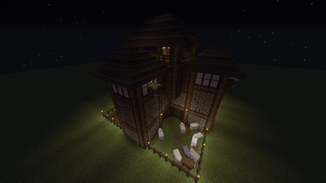 Medieval inspired Tower/Farm House Minecraft Map