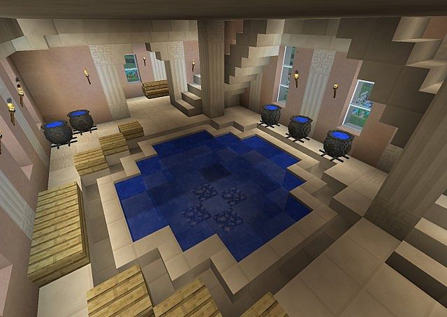Elit medieval Bathhouse Minecraft Map