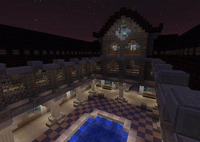 Elit medieval Bathhouse Minecraft Map