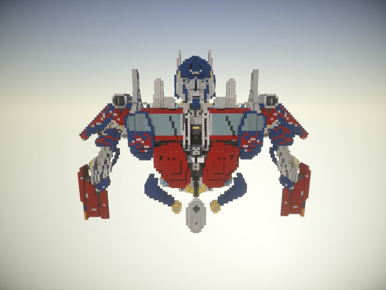 Unfinished 3D Art (Optimus Prime) Minecraft Map