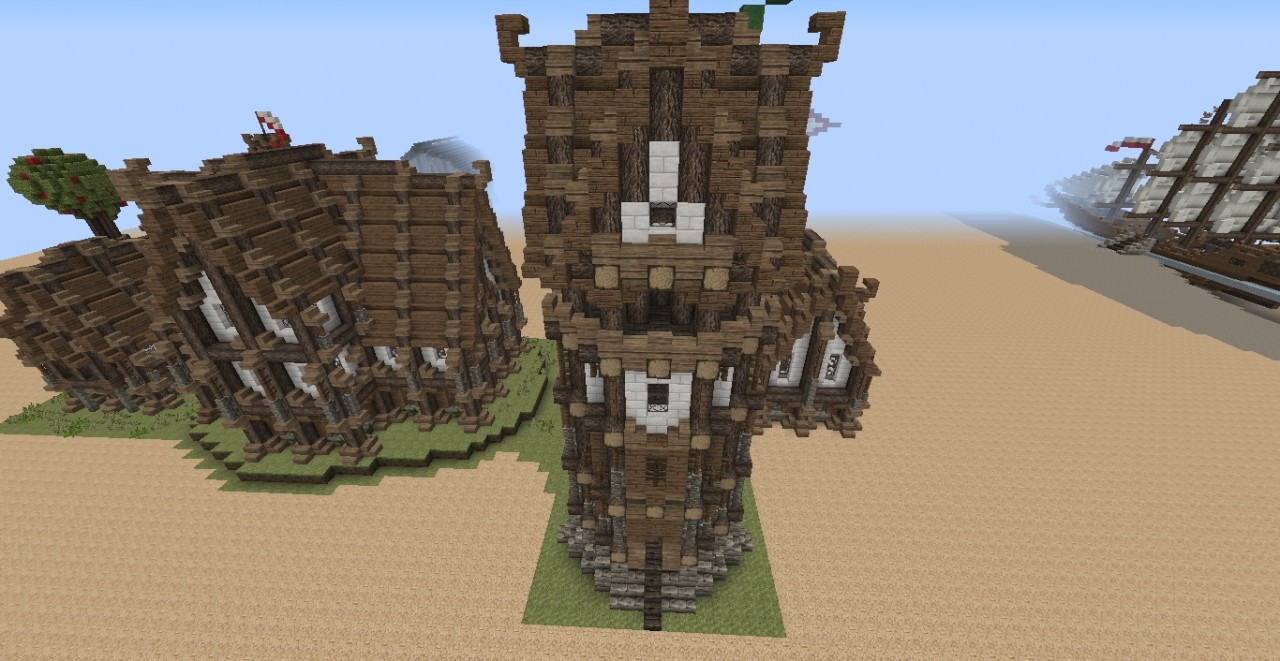 Large Elven Tower Template Minecraft Map