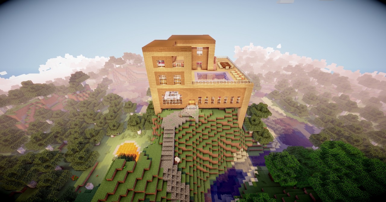 Modern Wooden House || Casa Moderna de Maderna Minecraft Map