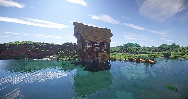 Small Water Wheel Building Minecraft Map