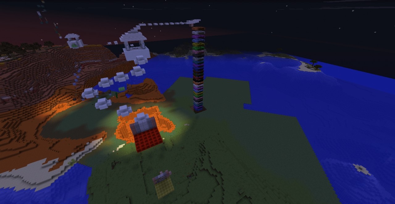 Mega 1.8 Parkour map Minecraft Map