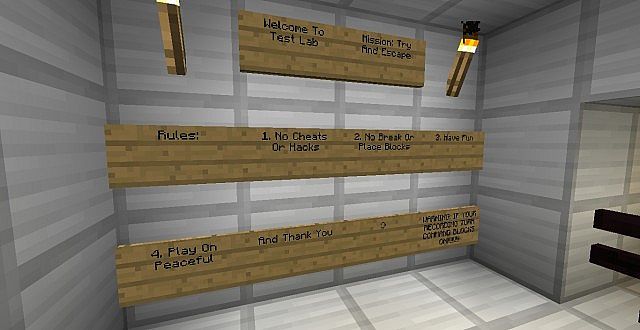 Test Lab Minecraft Map