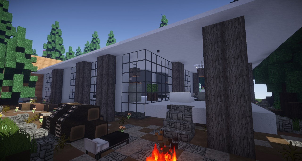 Modern Pine Forest House | WoK Minecraft Map