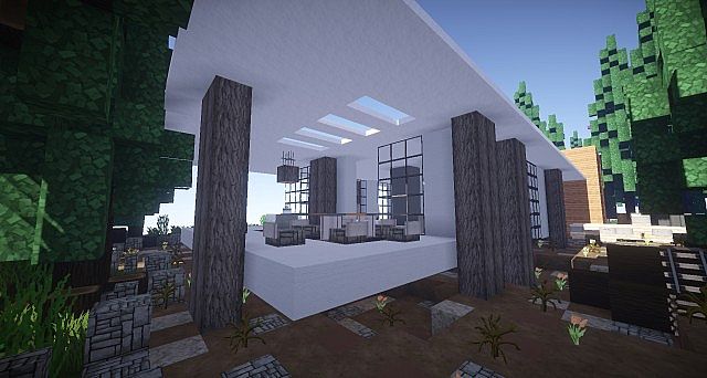 Modern Pine Forest House | WoK Minecraft Map