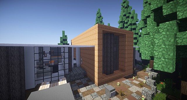 Modern Pine Forest House | WoK Minecraft Map