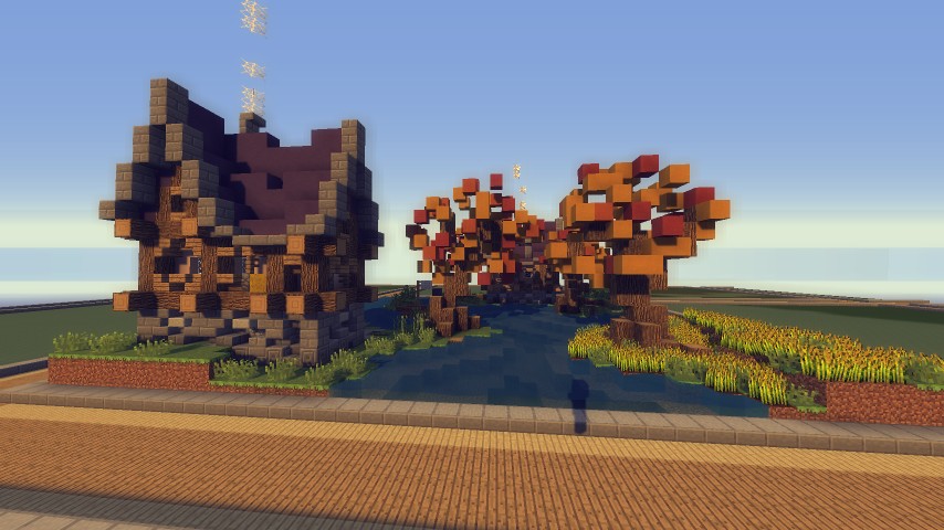 Tiny Autumn Settlement Minecraft Map