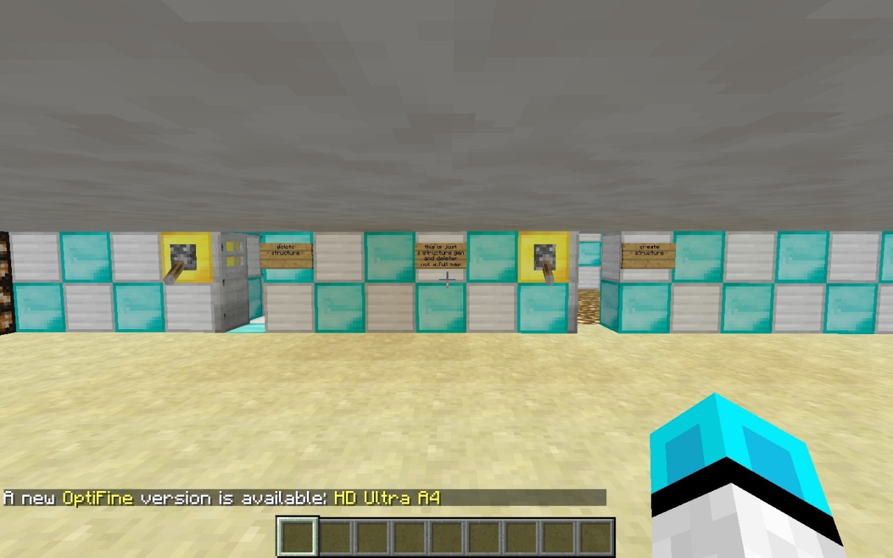 Structure generator and deleter Minecraft Map