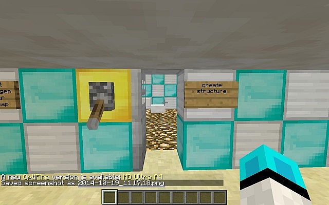 Structure generator and deleter Minecraft Map