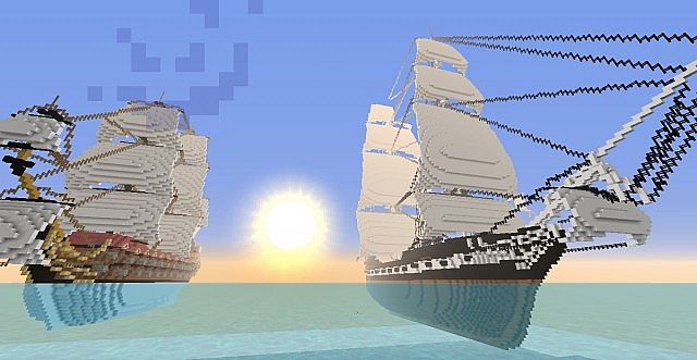 USS constitution Minecraft Map