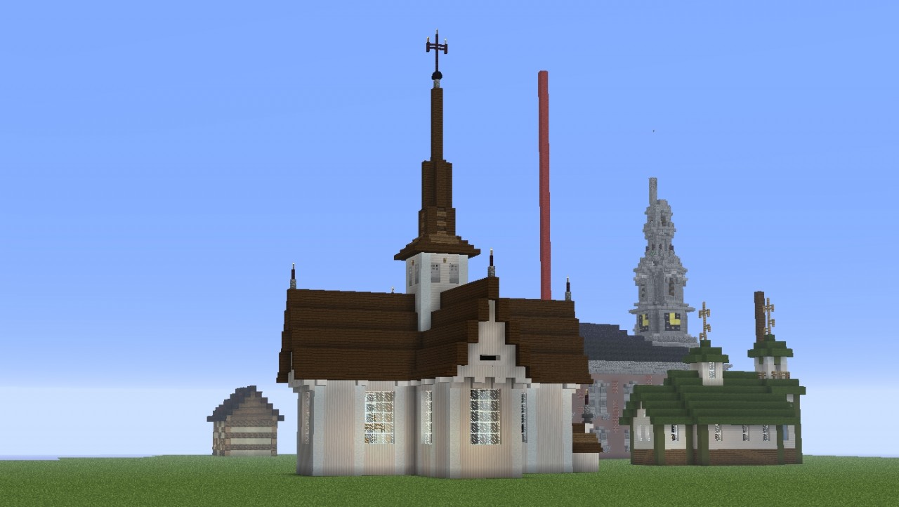 Eidskog Kirke, Hedmark, Østlandet, Norway Minecraft Map