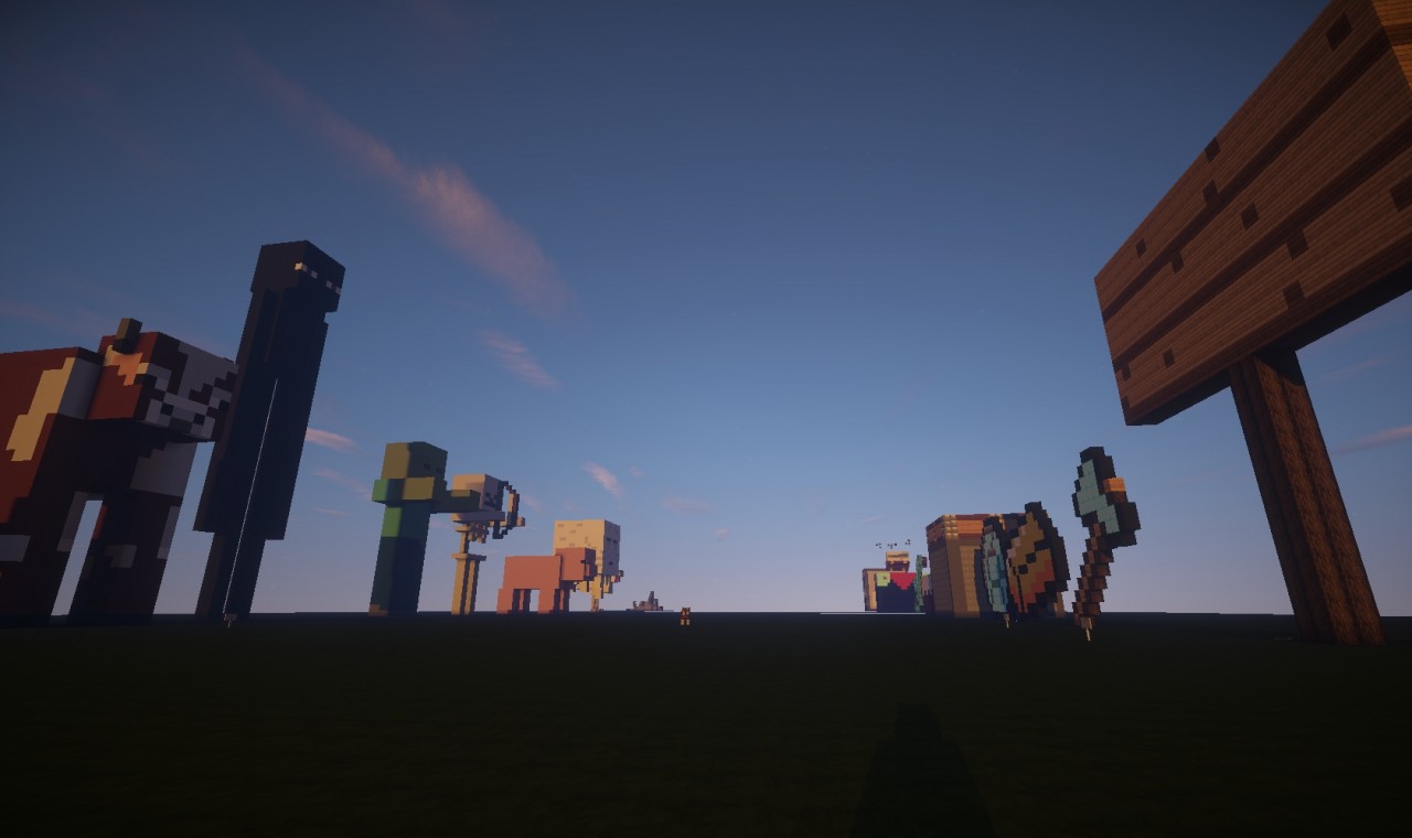 Statues of wool Minecraft Map