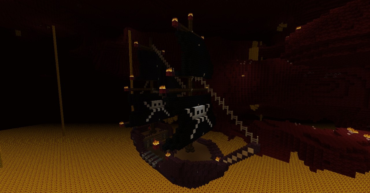 Nether Pirate Ship Minecraft Map