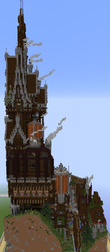 Umbridge Arc Steampunk Factory and Late Medieval Village (server plot) Minecraft Map