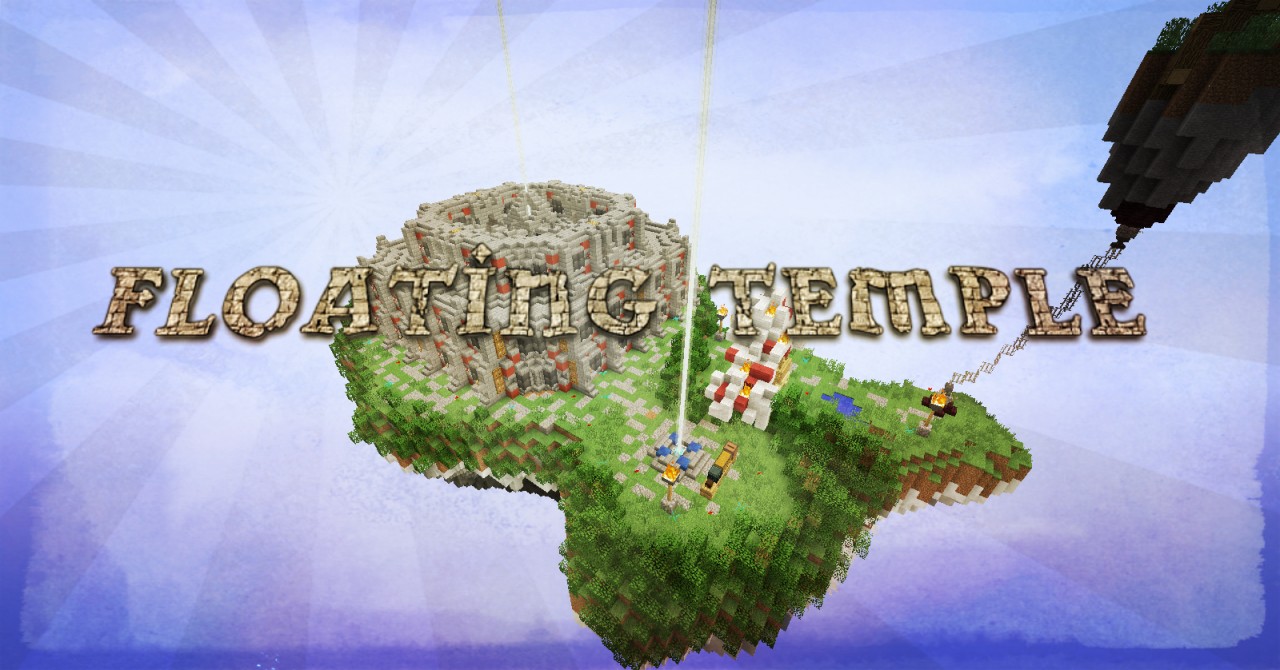 Floating temple Minecraft Map