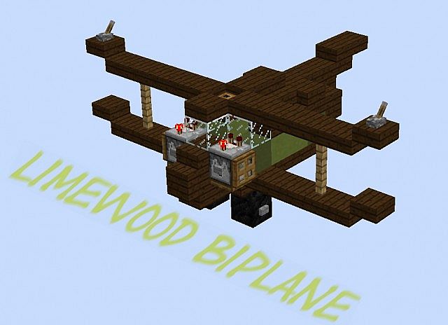 Limewood Biplane Minecraft Map